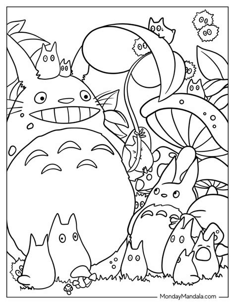 Totoro Coloring Page