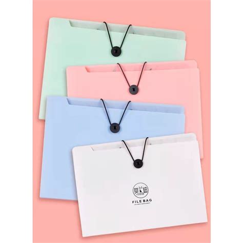 8 Pockets Accordion Document File Folder Organizer Expanding File Folder A4 Size Shopee