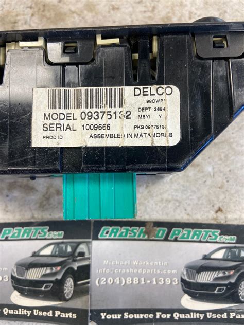 Pontiac Aztec Audio Control Module Part 9375132