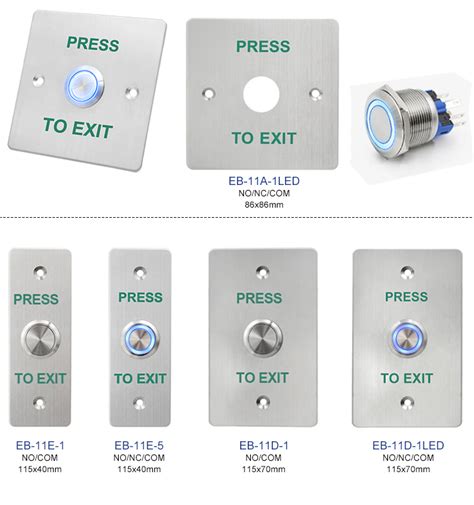 Stainless Steel Access Control Exit Button OEM Manufacturer S A Access Control