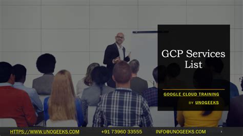 Gcp Services List