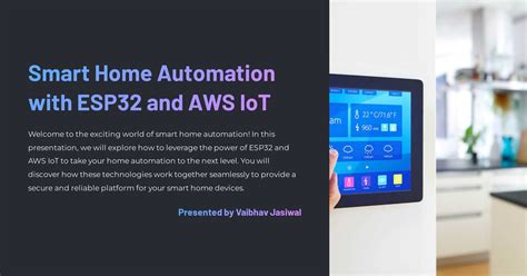 smart home automation with esp32 and aws iot