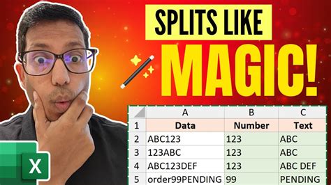 Easiest Way Ever To Separate Numbers And Text In Excel Youtube