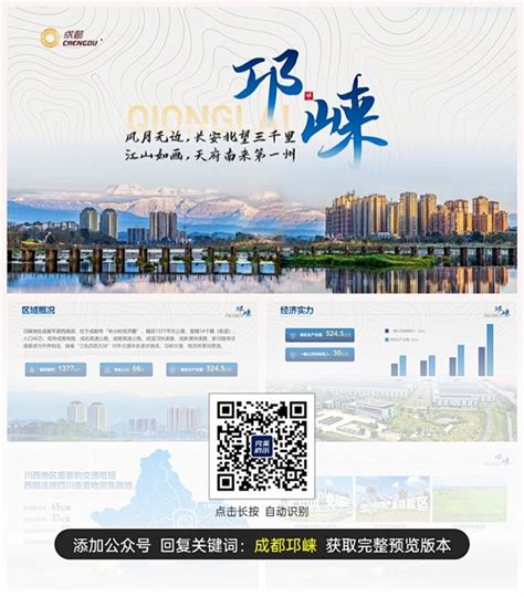 【成都 邛崃】四川各区市县工作汇报、招商推介、文旅宣传等通用ppt模板