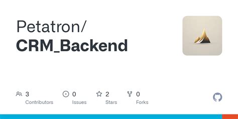 GitHub Petatron CRM Backend
