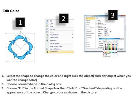 Ppt PowerPoint Graphics Arrows Assembled To Form Square Templates