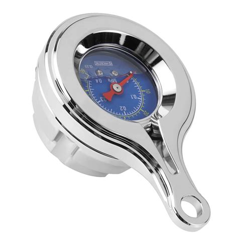 Harley Road King Street Glide Chrome 60psi Oil Pressure Gauge