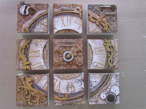 Create A Stunning Clock With Canvas Squares
