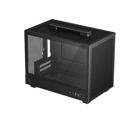Deepcool Ch160 Ultra Portable Mini Itx Case Mesh And Glass Panels Full Sized Air Cooler Support
