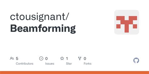 GitHub Ctousignant Beamforming