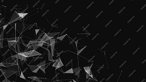 Premium Vector Network Connection Structure Digital Background With Dots And Lines Big Data