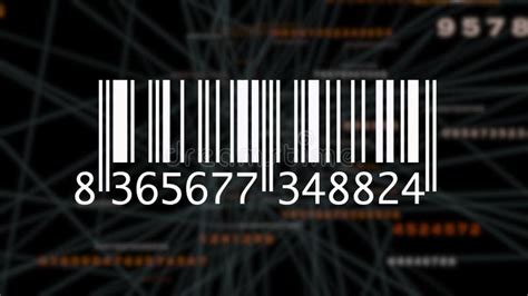 Digital Barcode Numbers Data Scanning Information Background Stock Video Video Of Shop Sell