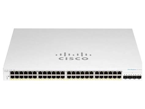 Cisco CBS220 48P 4X Smart Switch 48 Port GE PoE 4x10G SFP 3 Year Limited Hardware