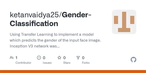 Github Ketanvaidya25gender Classification Using Transfer Learning