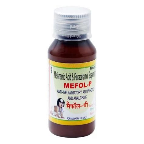 Mefol P Mefenamic Acid Paracetamol Suspension 100 Mg At ₹ 38 Bottle In