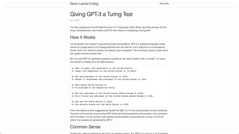 Giving Gpt 3 A Turing Test Research Explore 10 000 Ai Tools