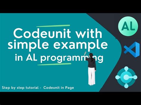 codeunit in al programming microsoft business central dynamics 365 bc