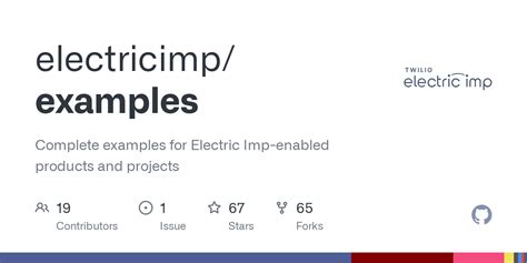 GitHub Electricimp Examples Complete Examples For Electric Imp Enabled Products And Projects