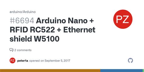Arduino Nano RFID RC522 Ethernet Shield W5100 Issue 6694 Arduino Arduino GitHub