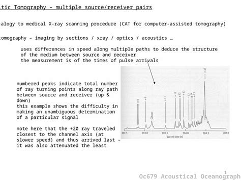 Pptx 1 Oc679 Acoustical Oceanography Acoustic Tomography Multiple Sourcereceiver Pairs Uses