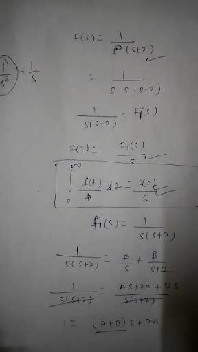 B Determine Inverse Laplace Transform Of The Following Functionfss2
