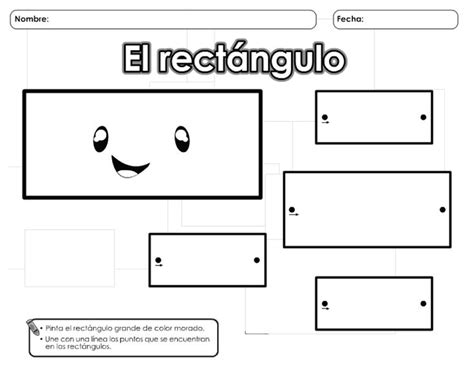 El Rectángulo Hago Mi Tareahago Mi Tarea Figuras Geometricas Para Preescolar Actividades De