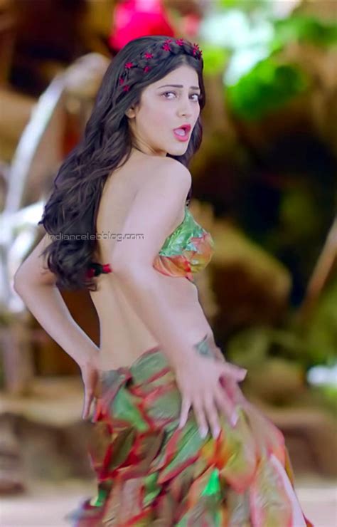 Shruti Haasan Puli Tamil Movie 14 Hot Backless Hd Caps Indiancelebblog