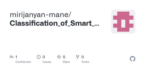 github mirijanyan mane classification of smart partyware members