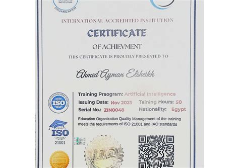 Ahmed El Sheikh On Linkedin Ai Trainingcompletion Zewilcity Artificialintelligence