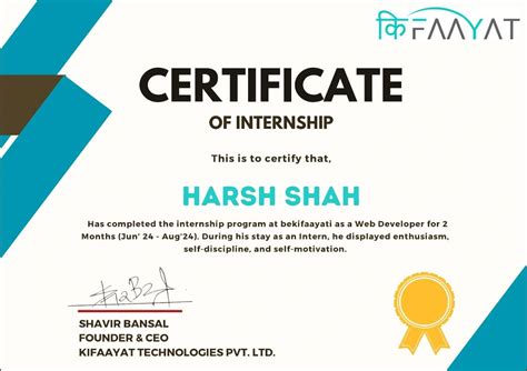 Harsh Shah On Linkedin Internship Webdevelopment Fullstack