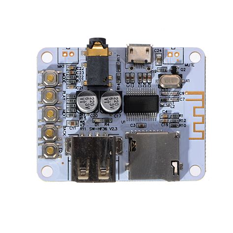 3pcs Bluetooth Audio Receiver Digital Amplifier Board With Usb Port Tf