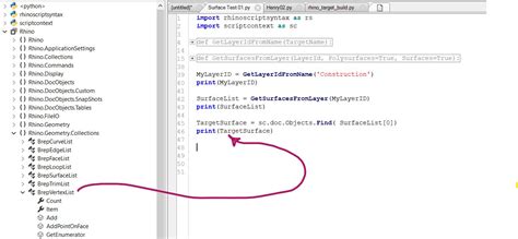 using rhinocommon command in python to access brep vertices scripting