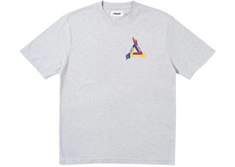 Palace Jcdc T Shirt Grey Marl Mens Ss19 Us