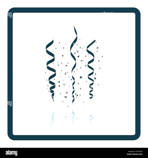 Party serpentine icon. Shadow reflection design. Vector illustration Stock Photo - Alamy