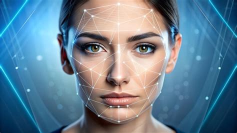 Premium Photo Face Recognition System Artificial Intelligence Technology