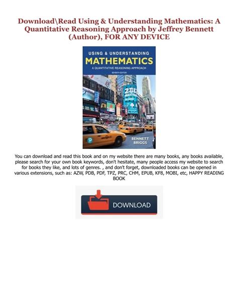 Ppt Read Pdf Using And Understanding Mathematics A Quantitative