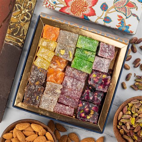 Assorted Turkish Delight Box Turkish Sweets Lokum Turkish Desserts