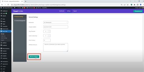 How To Use Global Settings For Exact Links Exact Links