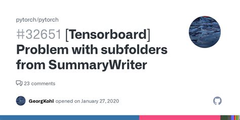 Tensorboard Problem With Subfolders From Summarywriter · Issue 32651 · Pytorchpytorch · Github