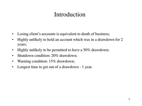 ppt portfolio optimization with drawdown constraints powerpoint