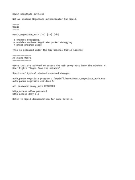 Mswin Negotiate Auth Pdf