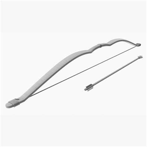 Plastic Bow With Arrow 3d Model Download Hobbies On