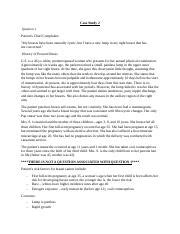 Patho Case Study Docx Case Study Question Patient S Chief Complaints My Breasts Have