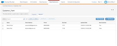 Loadimport Data Into Data Extensions Sfdc Lightning
