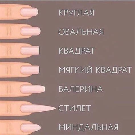 Форми нігтів для манікюру різновиду 69 фото