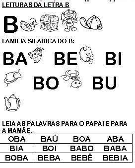 Cantinho MÁgico Well Ficha De Leitura Letra B E C