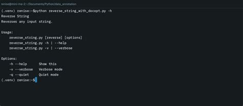 Using Docopt To Create Cli Documentation Visually Written