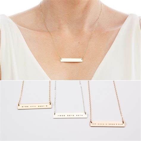 Morse Code Necklace Secret Message Mother Babe BFF Etsy
