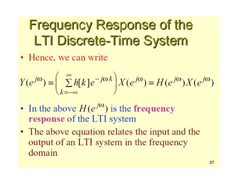 Chapter 3lti Discrete Time System In Transform Domain Ppt