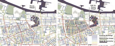 Figure 11 Space Syntax Analyses Of Existing Left And Proposed Right Condition
